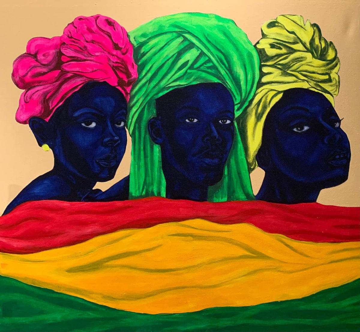 Untitled (Portrait of three figures) – Great Banyan Art